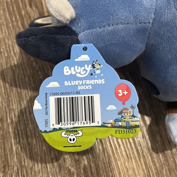 moose toys | Toys | Socks Bluey Friends Plush | Poshmark
